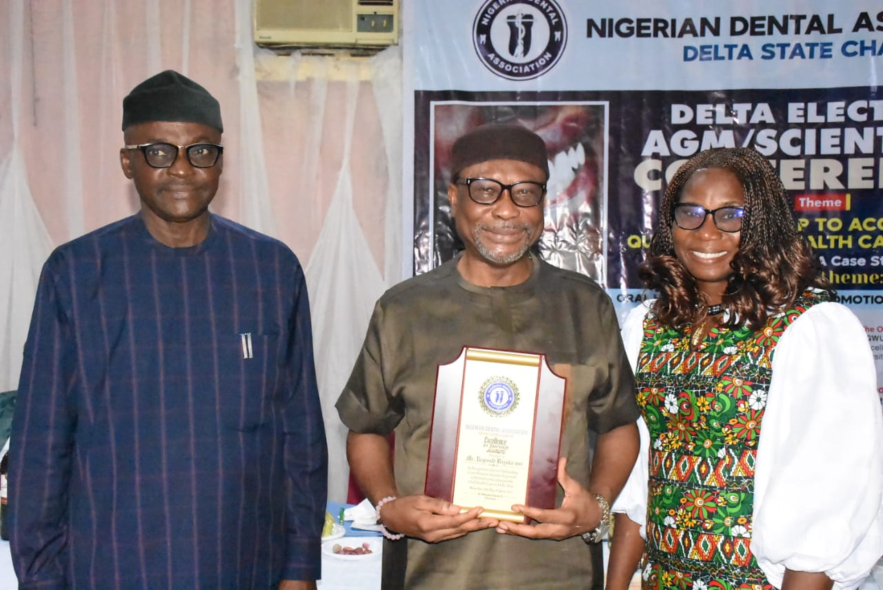 Bayoko Bags NDA Service Award, Told Dentists To Create Oral Health Roadmap